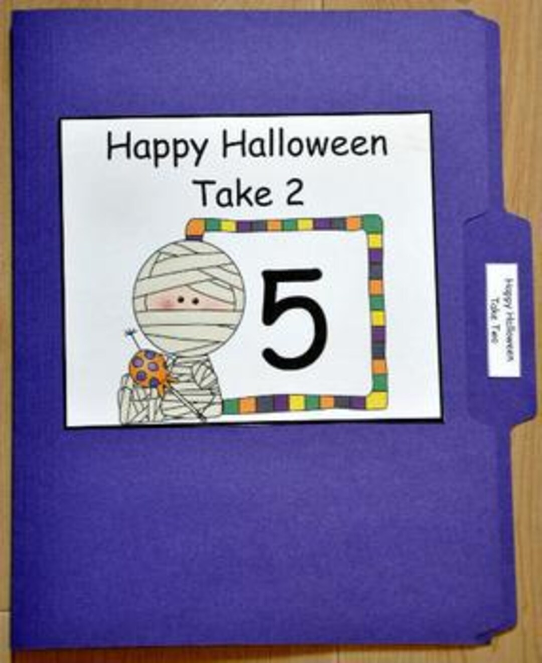 File Folder Math Game: Halloween Subtraction Activity (reusable Digital ...