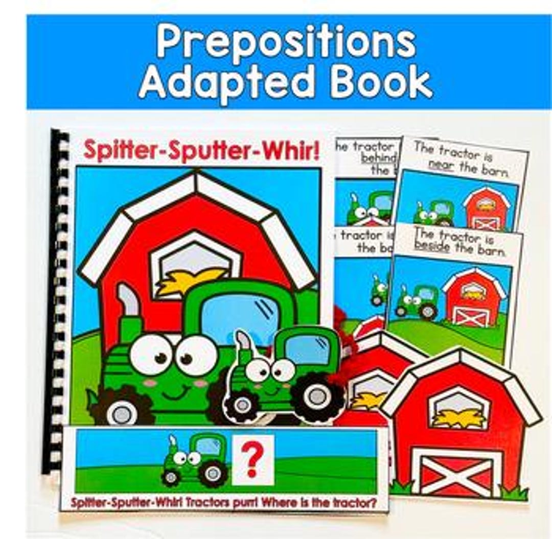 Farm Adapted Book: Prepositions and Sequencing Activities - Etsy