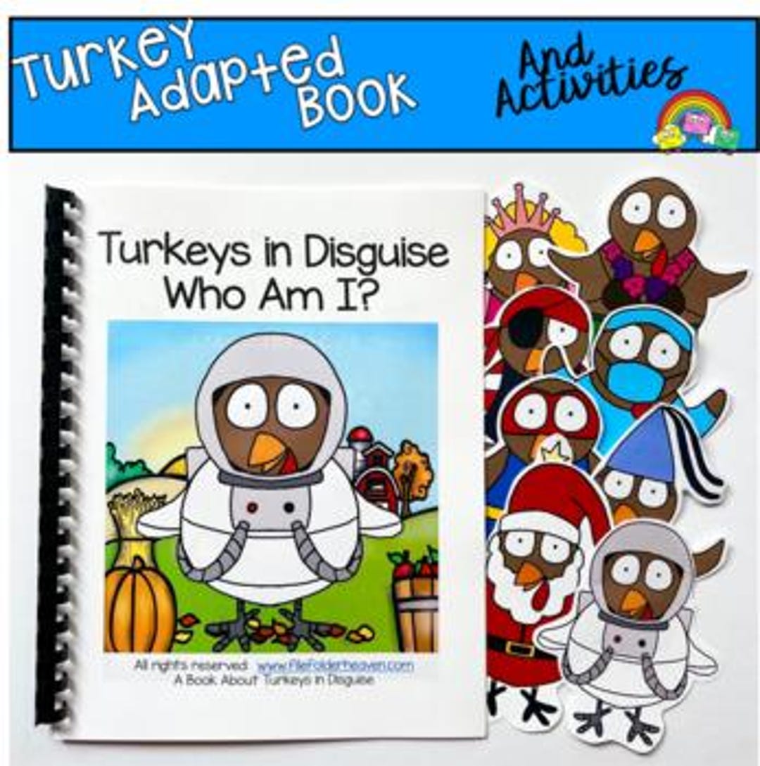 Turkey Adapted Book: Interactive Who Am I? Riddles (printable) - Etsy