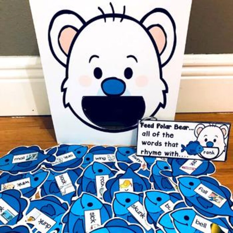 Polar Bear Sensory Play: Fish Sorting and Rhyming Games - Toddler ...