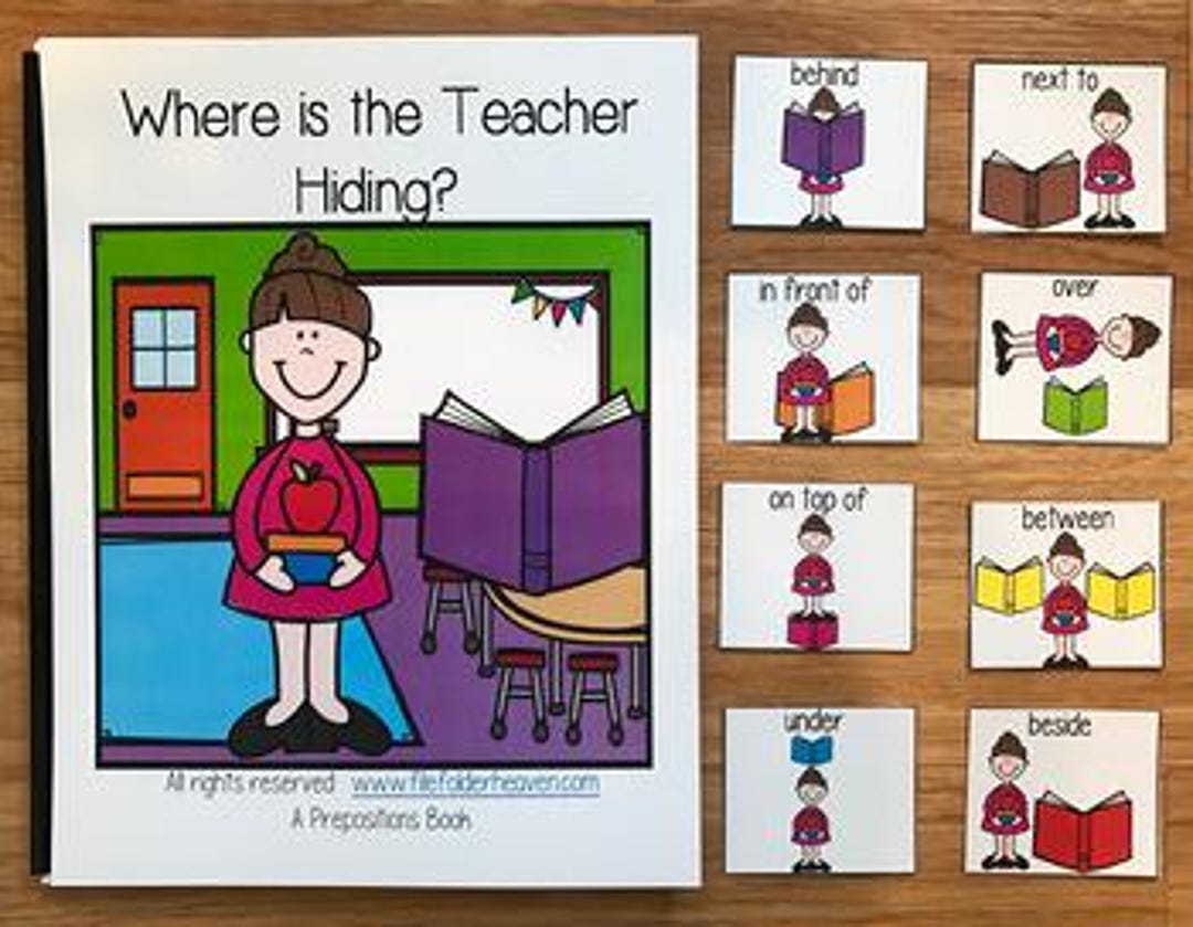 Back to School Adapted Book: Teacher Hiding Story (interactive Learning ...