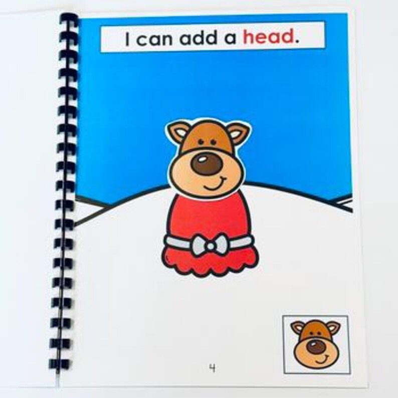 Build It Adapted Book: Reindeer Craft for Following Directions - Etsy