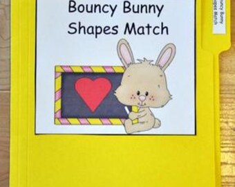 Easter or Bunny- Match the Shapes Activity - Etsy