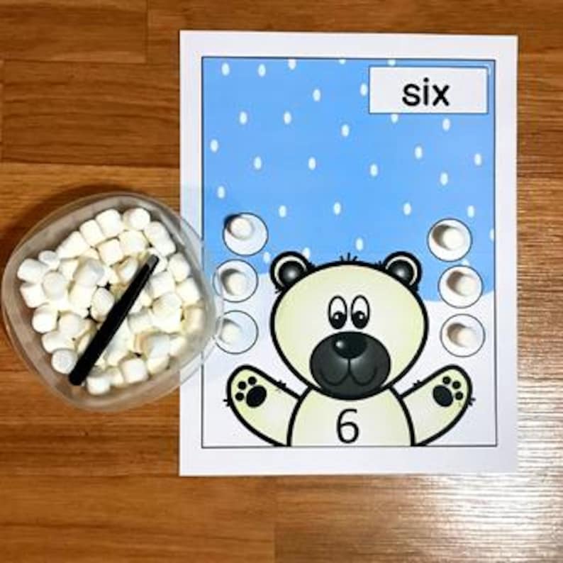 Polar Bear Math Activities: Fun Counting and Addition (3 Levels ...