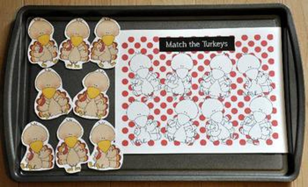 Thanksgiving Turkey Cookie Sheet Activities (phonics, Sorting, Matching ...