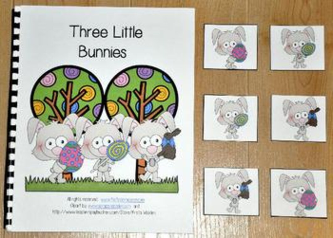 Easter Adapted Book: Three Little Bunnies, Positional Words - Etsy