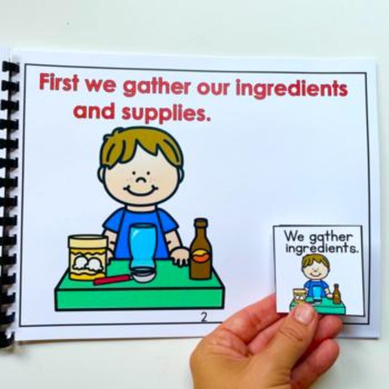 Visual Recipe Book: Root Beer Float Steps - Sequencing Activity - Etsy