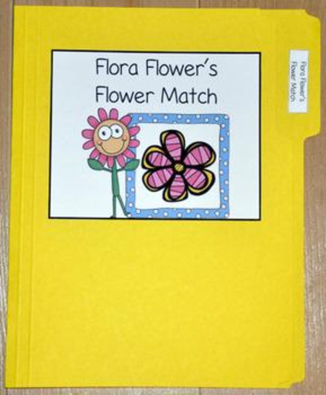 Spring Flower Match Game: File Folder Activity for Kids - Etsy
