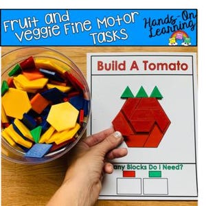 Fine Motor Printables: Fruit and Vegetable Activities (20 Pages) - Etsy