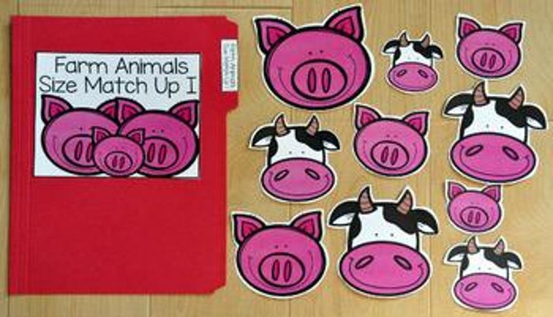 Farm File Folder Games - Hands-on Matching and Sorting Activities - Etsy
