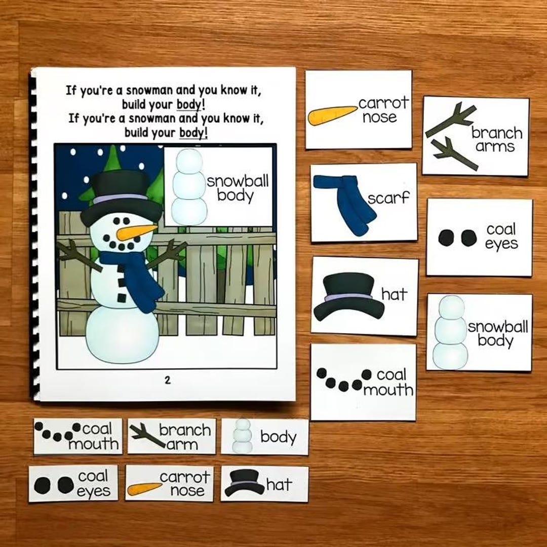 Snowman Adapted Books, Music and Movement (preschool Gross Motor) - Etsy