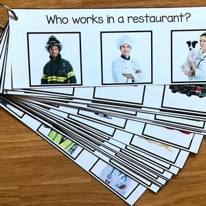 Community Helpers Learning Set - Real Photos Sorting and Matching Game ...