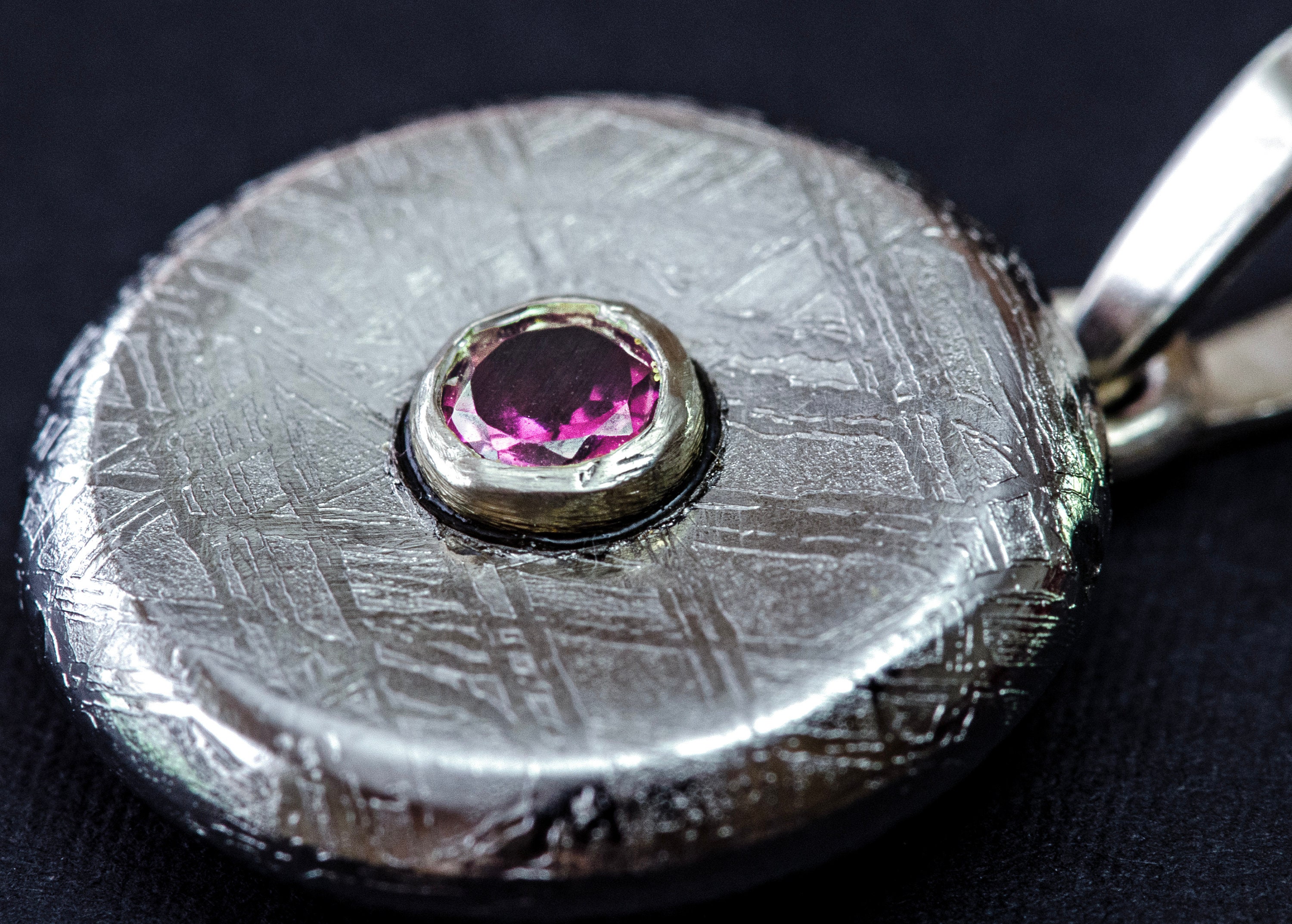 Classic Design: Rare Meteorite Handcrafted Pendant. Treasure From Outer ...