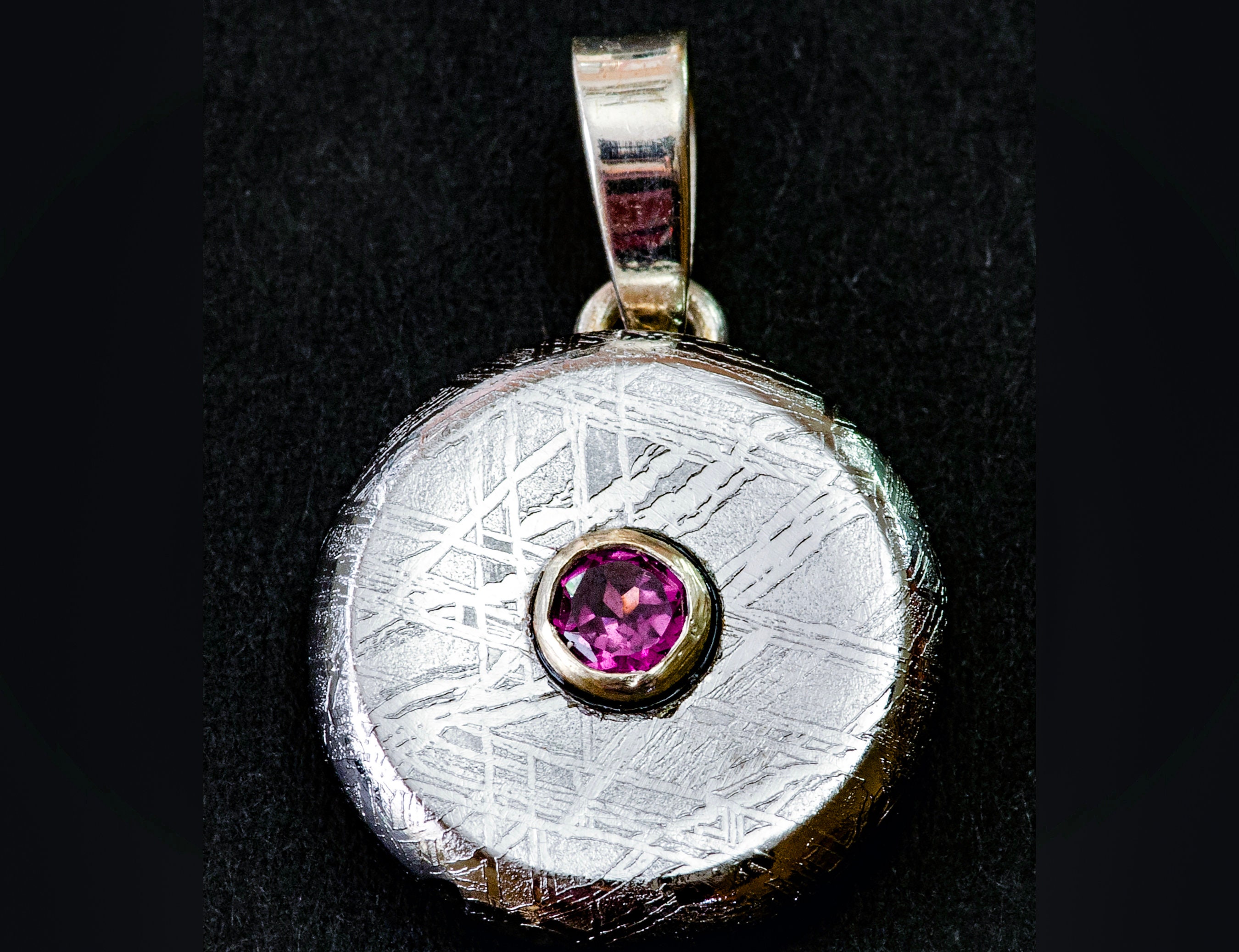 Classic Design: Rare Meteorite Handcrafted Pendant. Treasure From Outer ...