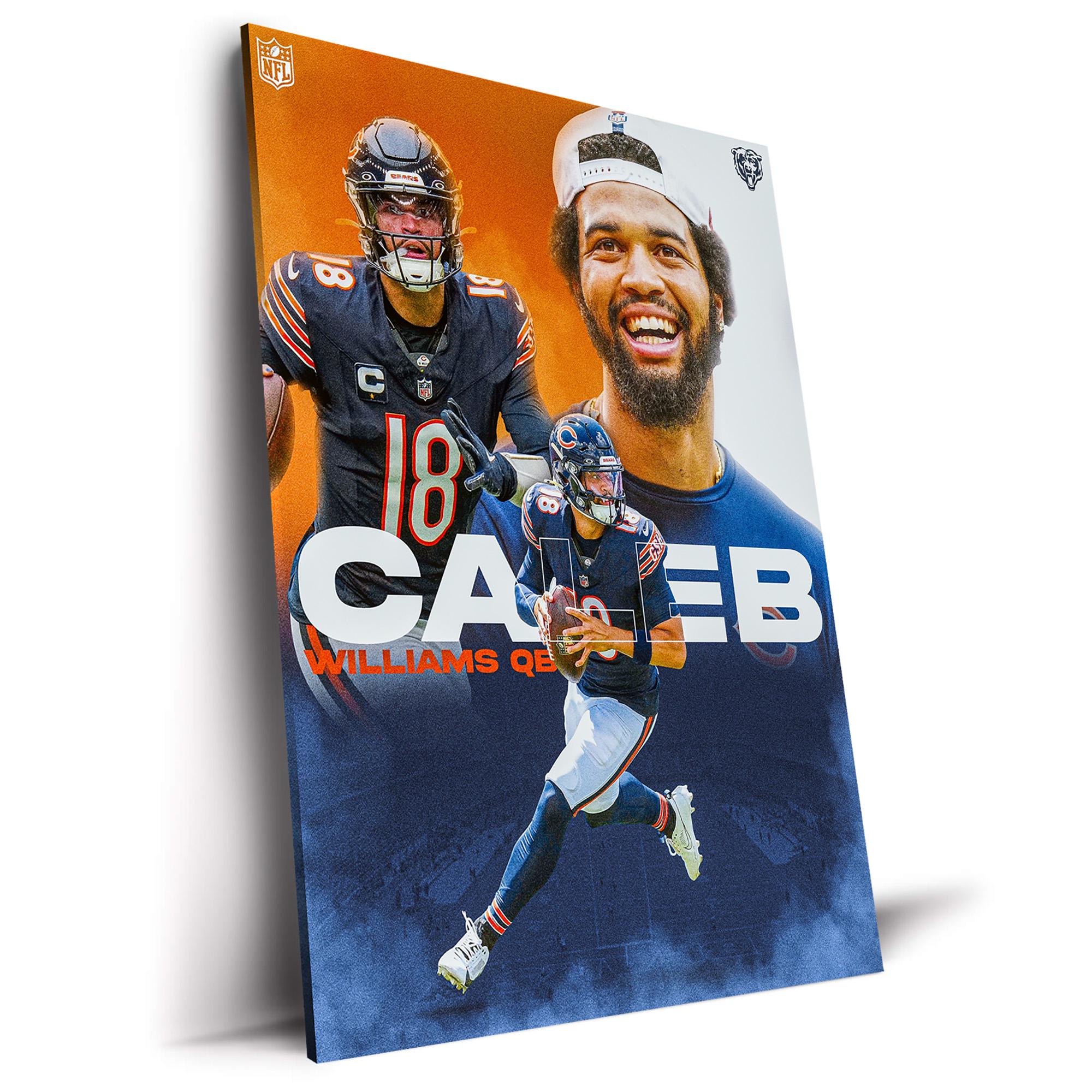 Caleb Williams Chicago Bears NFL Poster Football Sports Canvas Art ...