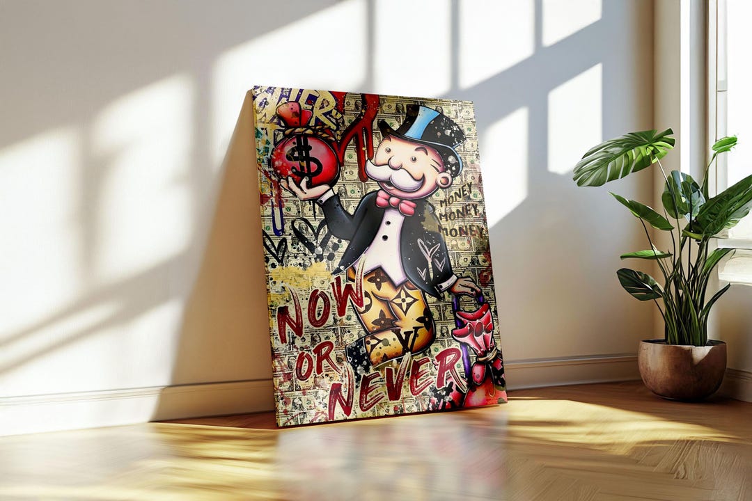 Now or Never Cartoon Poster Cartoon Picture Cartoon Print Framed Art ...