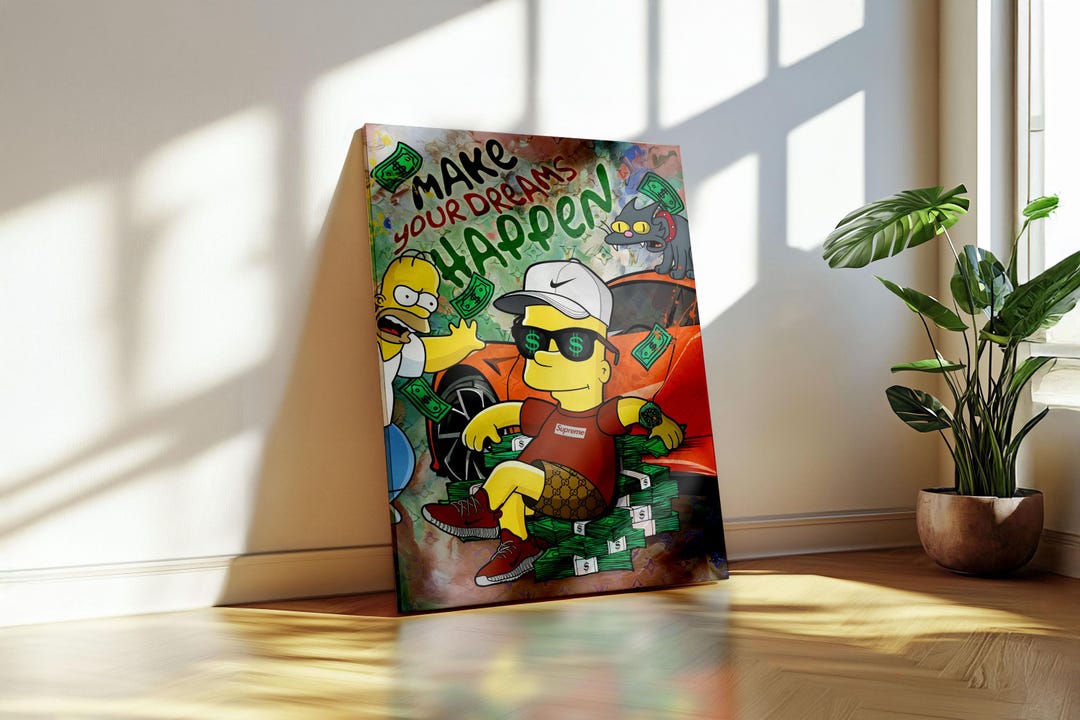 Make Your Dreams Happen Cartoon Poster Cartoon Picture Cartoon Print ...