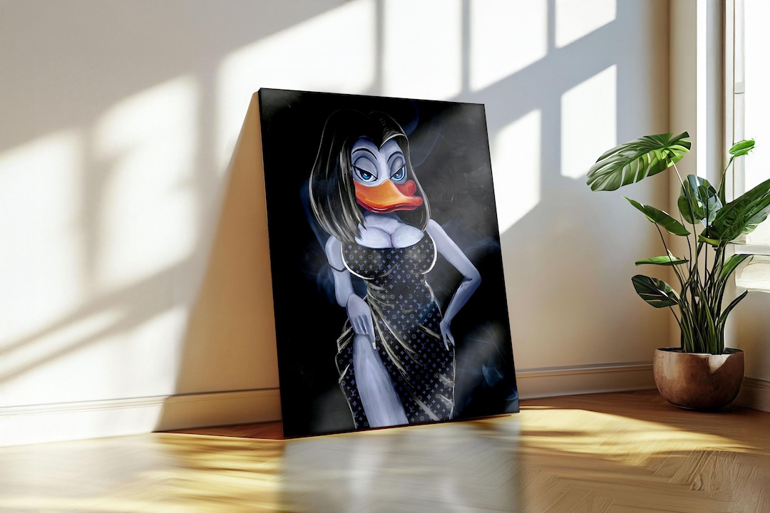 Duck Diva Cartoon Poster Cartoon Picture Cartoon Print Framed Art for ...
