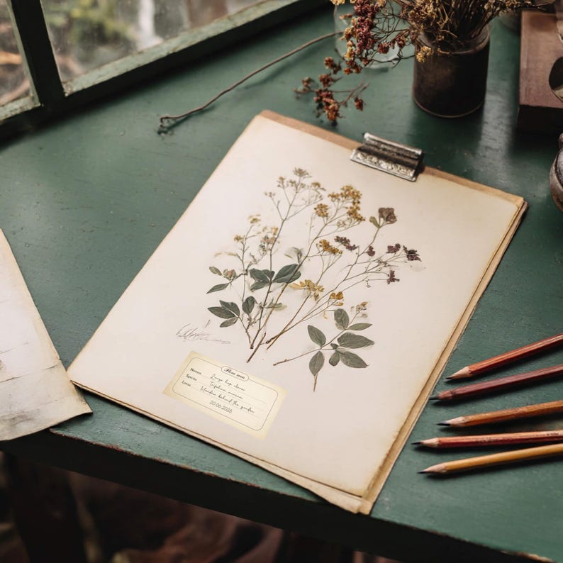 Herbarium Labels Printable | Vintage Botanical Card Set – 3 Options ...