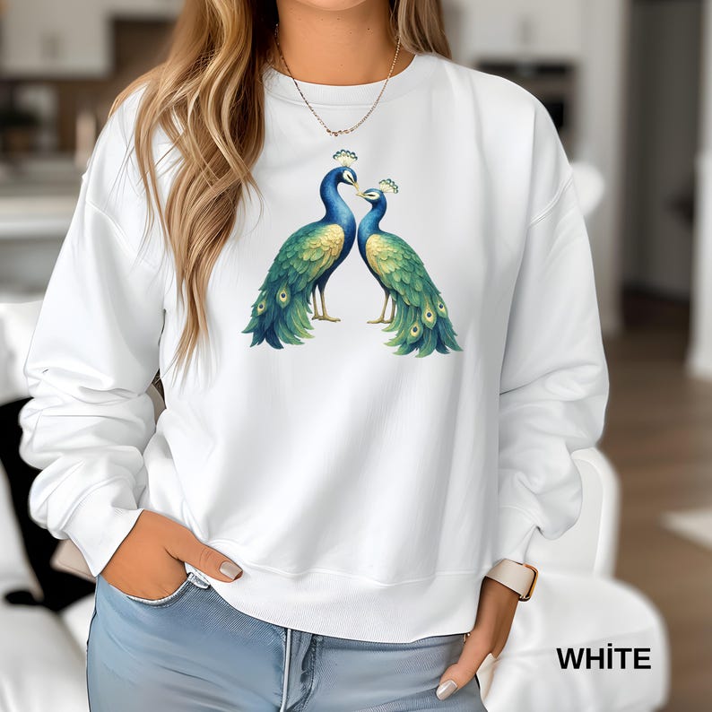 Royal Peacock Hoodie & Sweatshirt – Sacred Union Soulmate Wear - Etsy