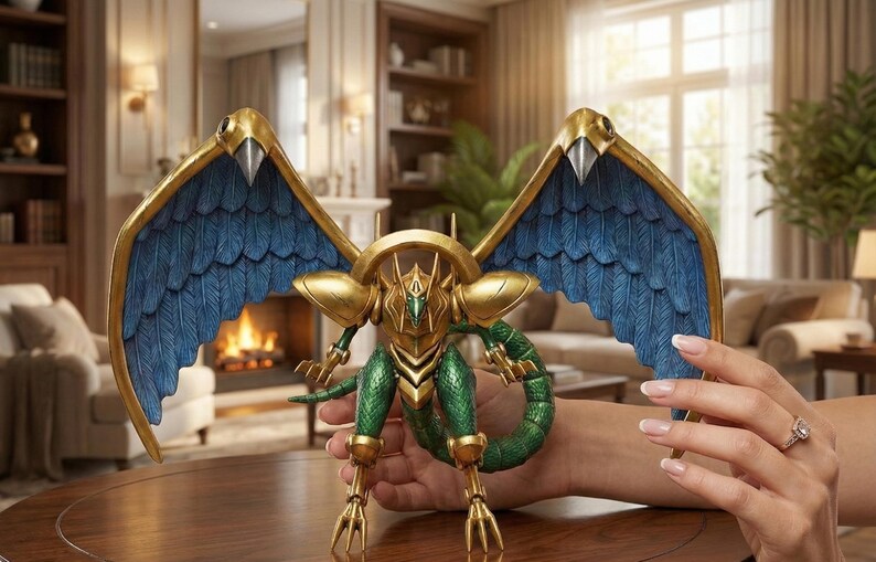 Ancient Winged Dragon STL File : Egyptian God Dragon Figure (digital ...