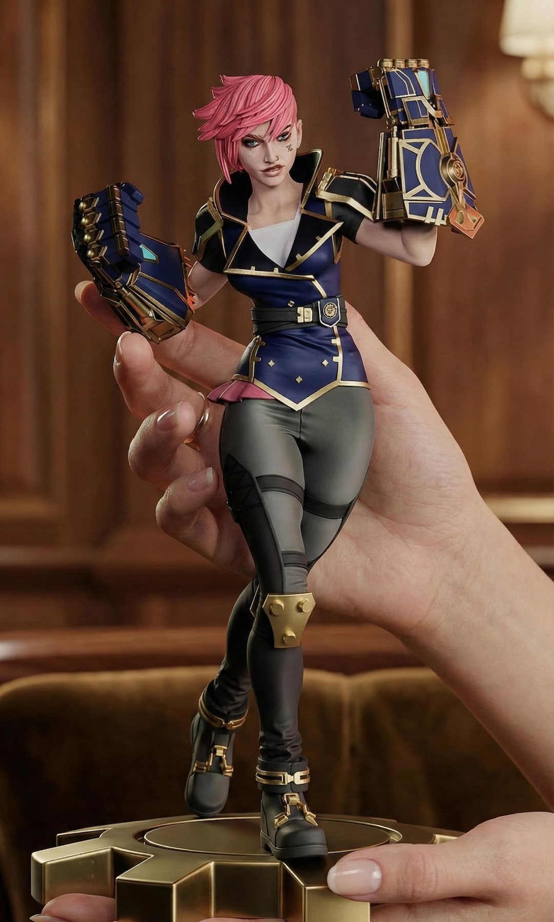 Power Gauntlet Fighter STL File : Underground Battle Pose (digital ...