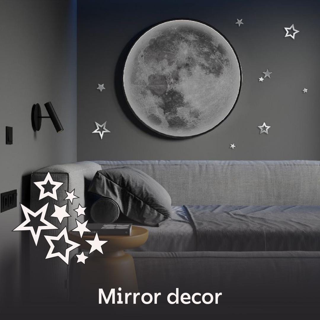 Stars Mirror Decor: Decorative Wall Panels, Nature Style Decor, Wall ...