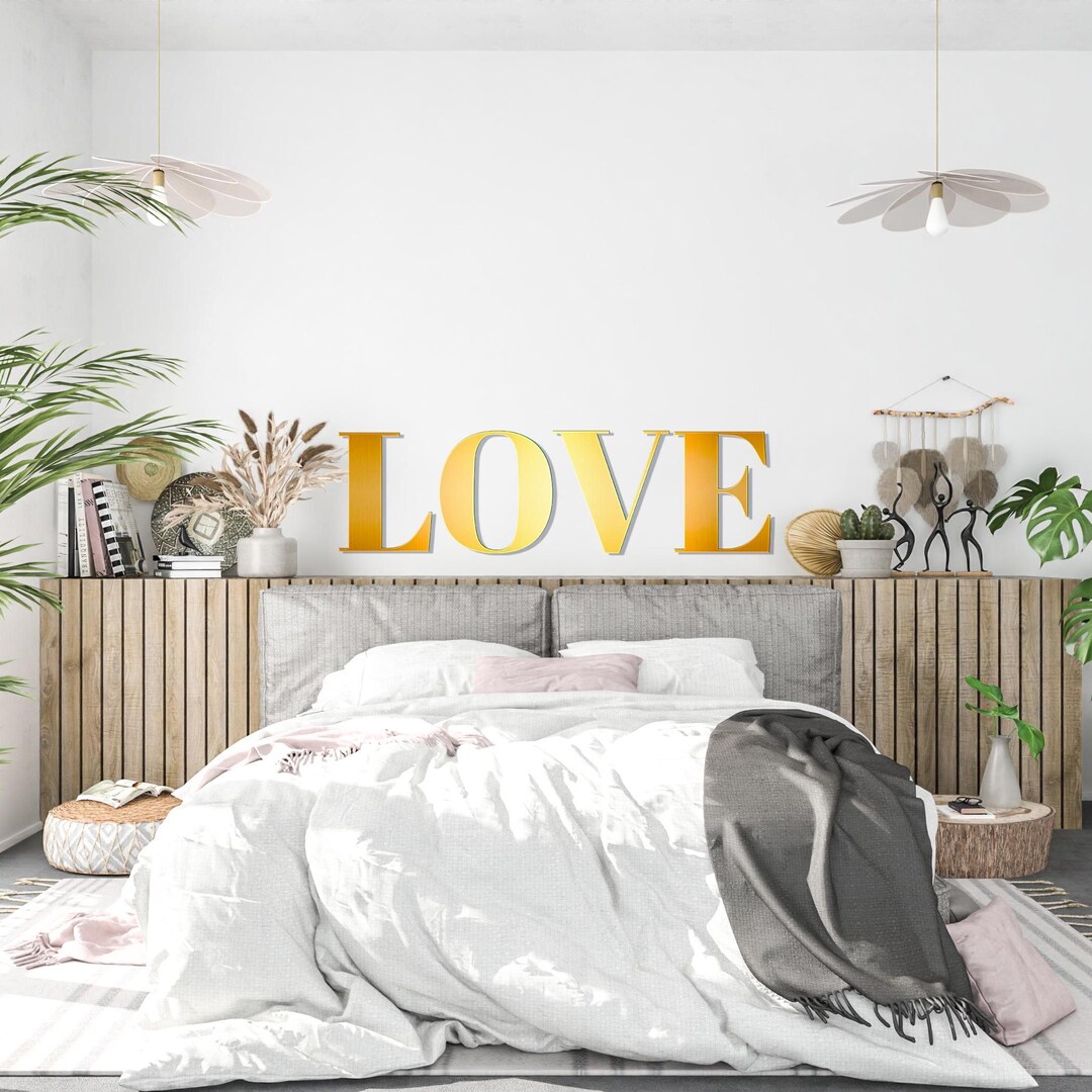 Mirrored "love" Sign: Interior Abstractions Decor, Decorative Wall Panels for Home - Etsy