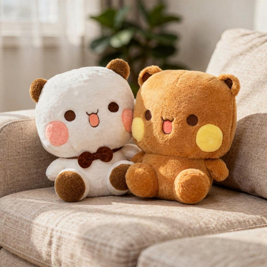 Bubu Dudu Kawaii Plush – Cute Bear Panda Plush Toy for Sleeping, Cozy ...