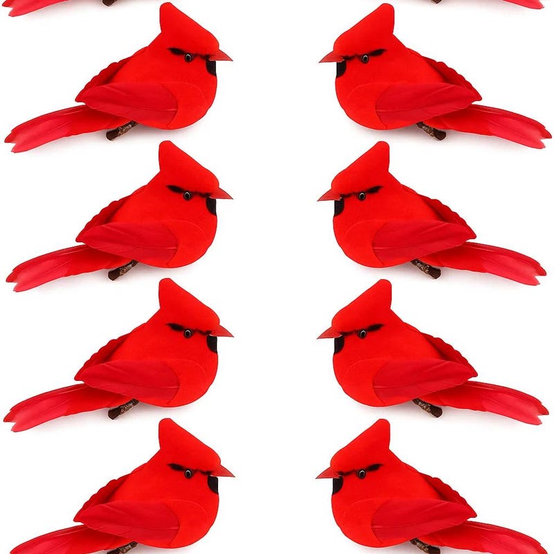 Mini Cardinals With Clips - Etsy