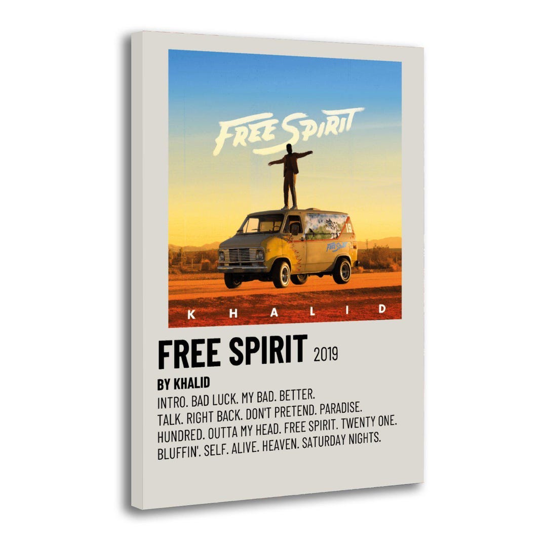 Khalid Free Spirit Album Cover Music Painting on Canvas Wall Art Poster ...