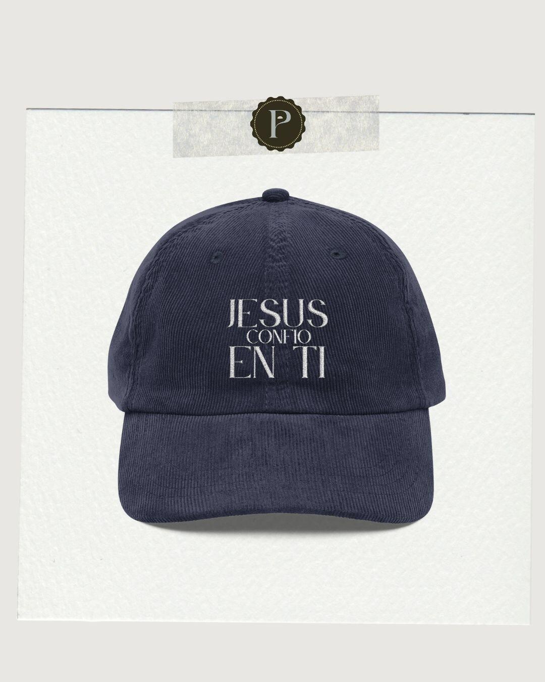 Vintage Corduroy 'jesus Confio En Ti' Cap | Christian Dad Hat - Etsy