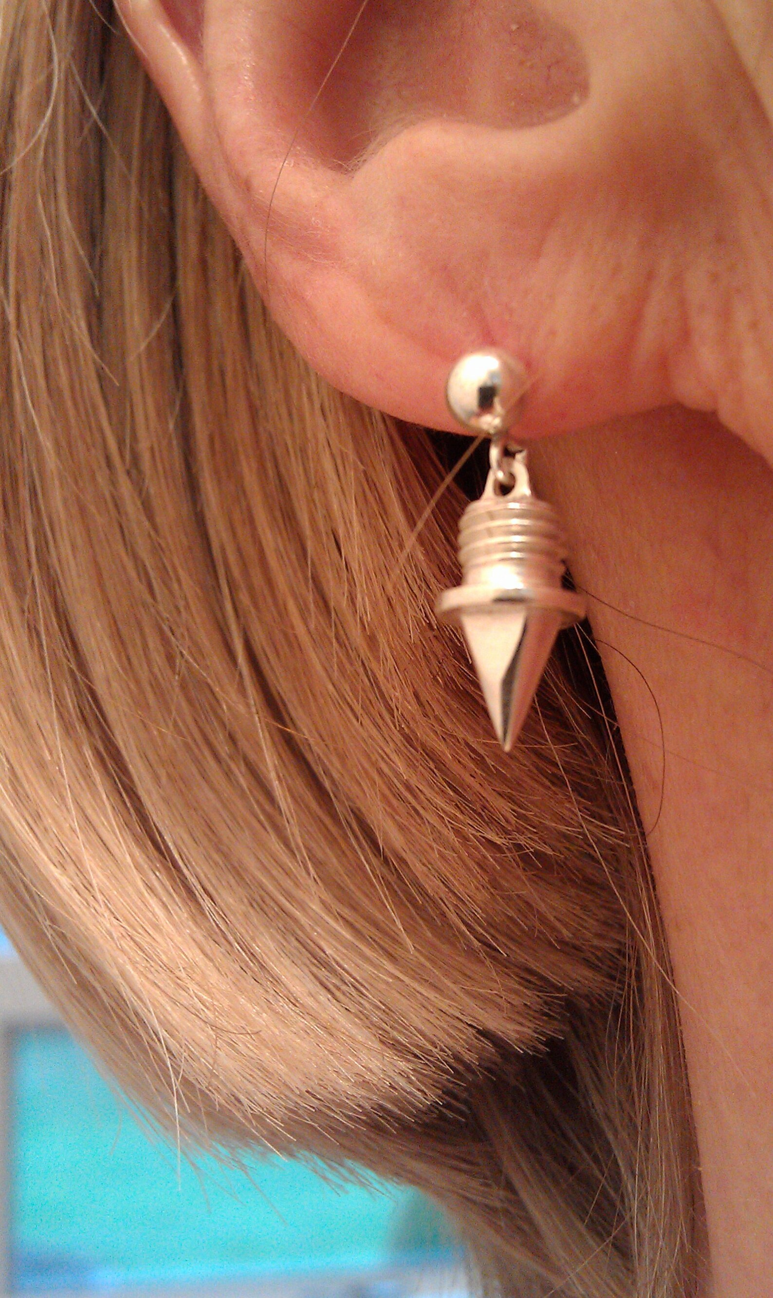 Sterling Silver Spike Post Style Earrings - Etsy