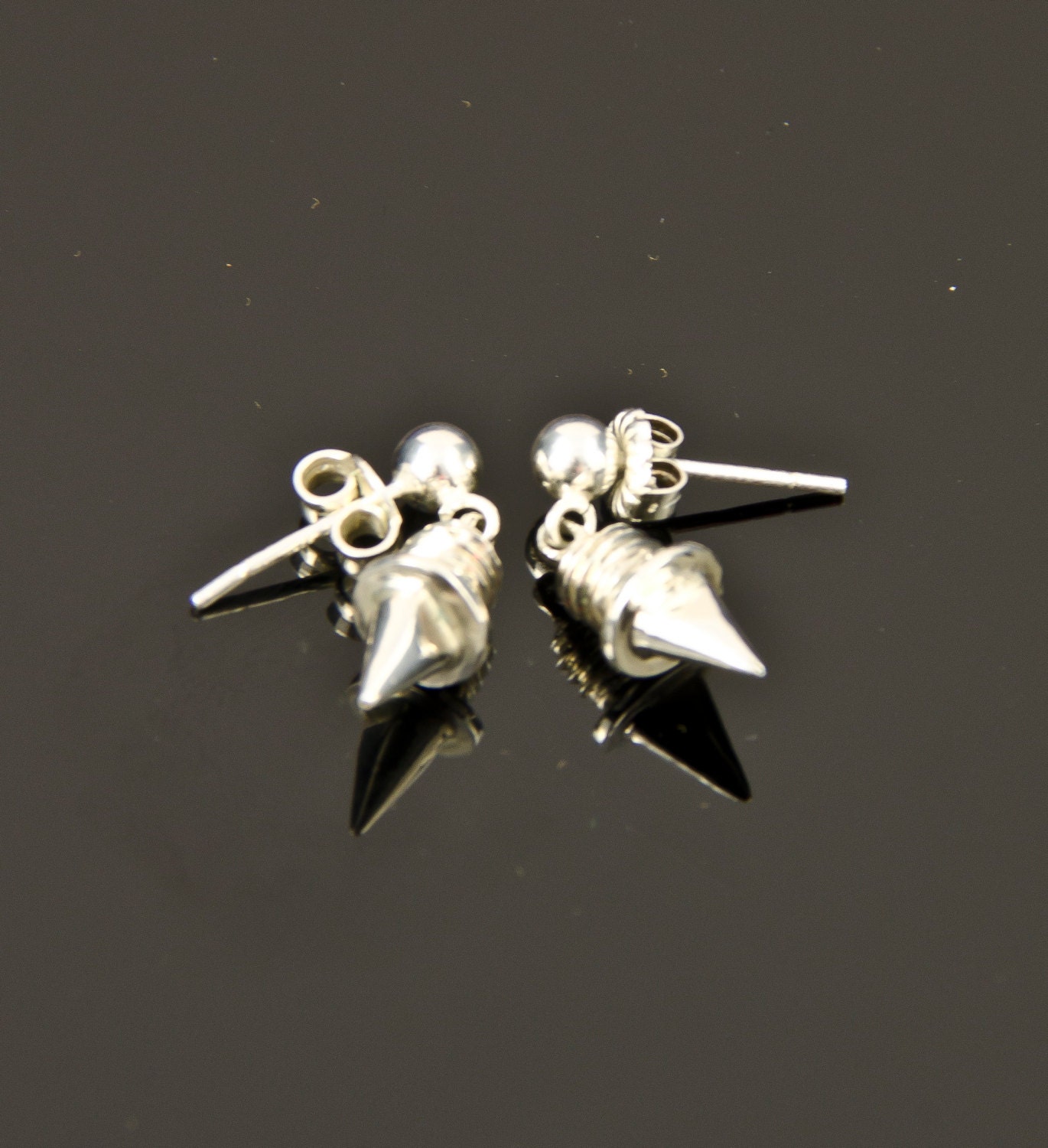 Sterling Silver Spike Post Style Earrings - Etsy