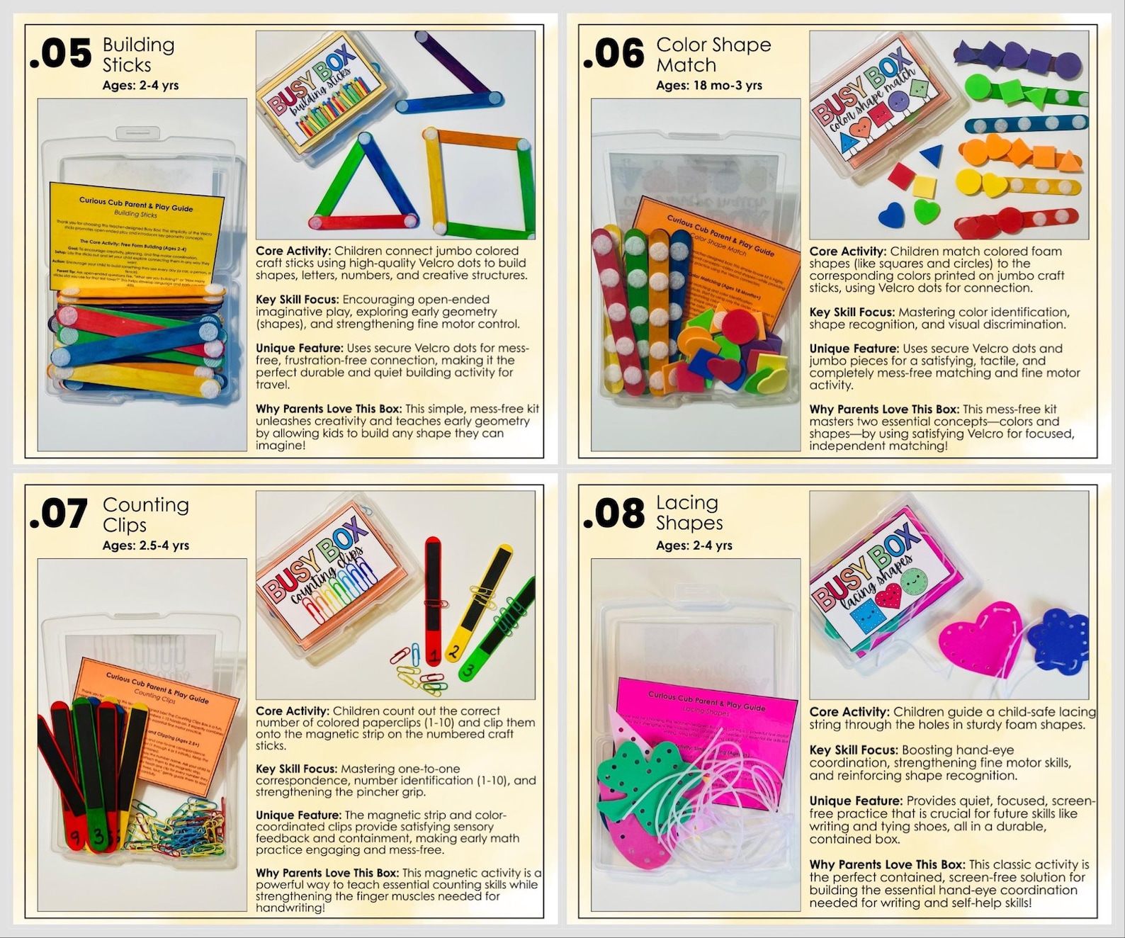 Busy Box Mega Bundle (16 Non-seasonal Boxes + Case) | the Complete ...