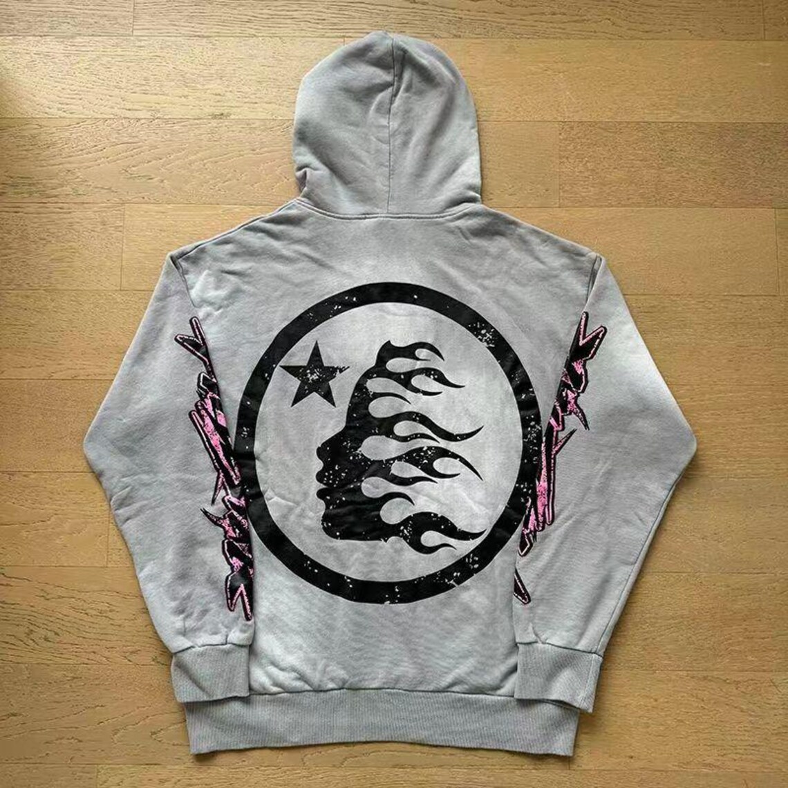 Hellstar Flare Black Flame Broek Hoodie Unisex Hoodie Sweatshirt Suit ...