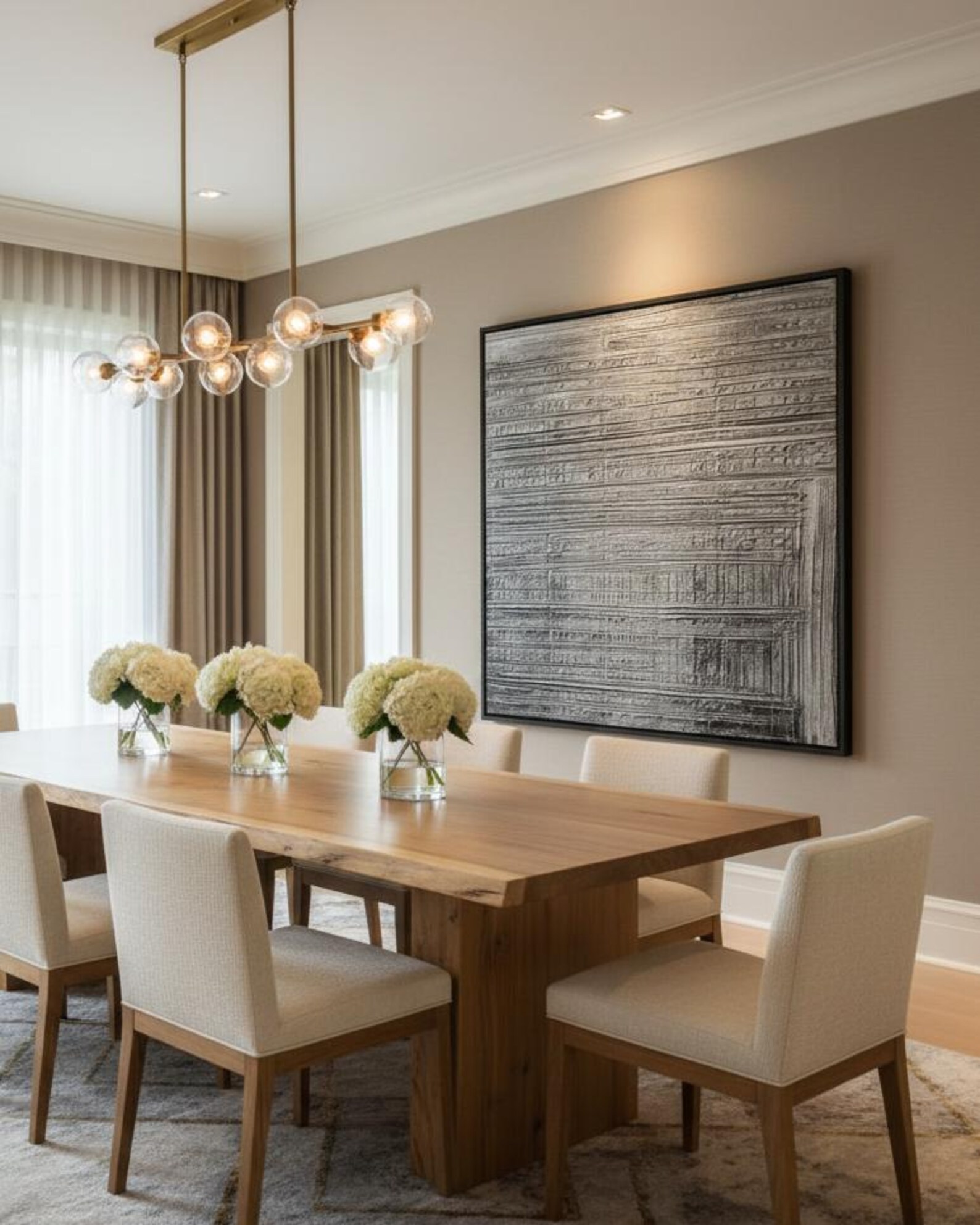 Anthracite Grey Textured Wall Art With Sculpted Surface – Contemporary ...