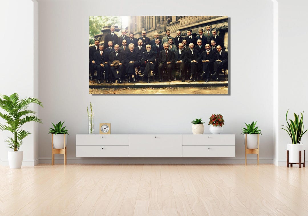 Solvay Conference 1927 Canvas Print, Vintage Physics Photo Poster - Etsy