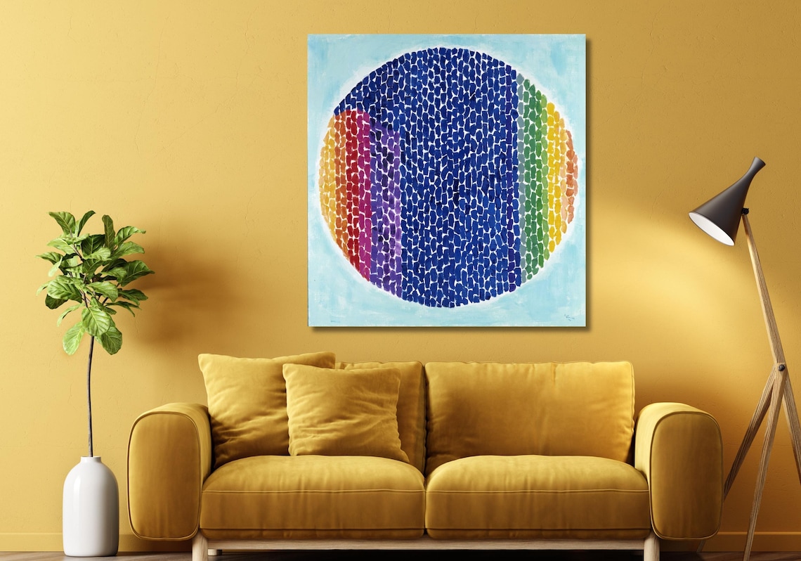 Snoopy Early Sun Display on Earth by Alma Thomas, Colorful Abstract ...