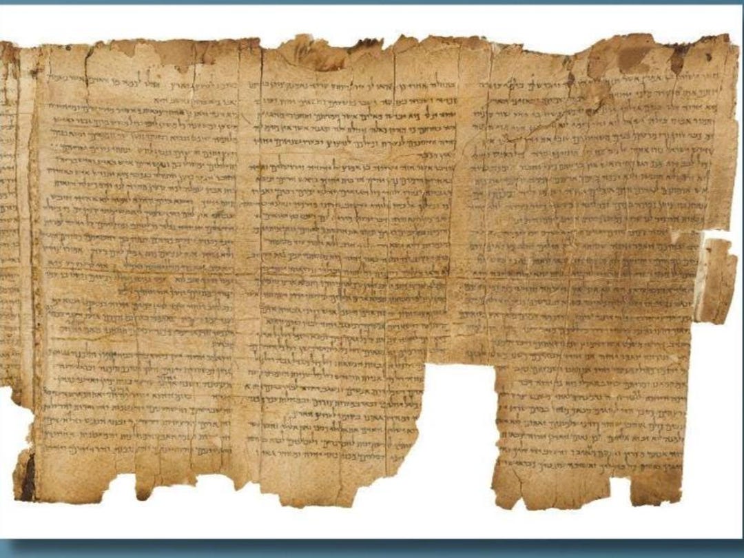 The Great Isaiah Scroll Canvas Wall Art, Ancient Dead Sea Scrolls ...