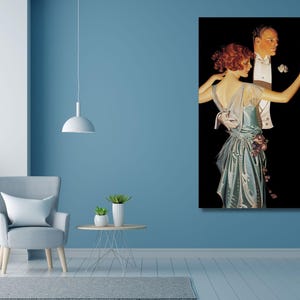 J.C. Leyendecker Dancing Couple Canvas, Art Deco Roaring 20s Print ...