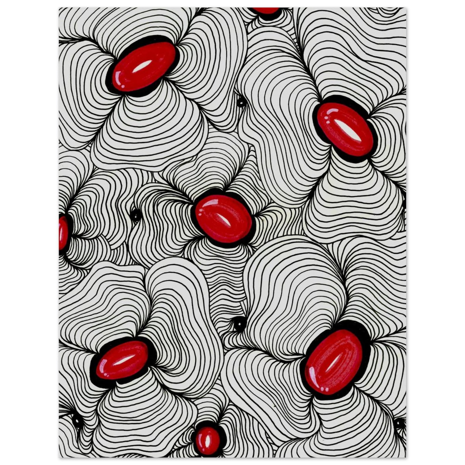 Visual Pulse of a Flower~premium Matte Paper Poster - Etsy