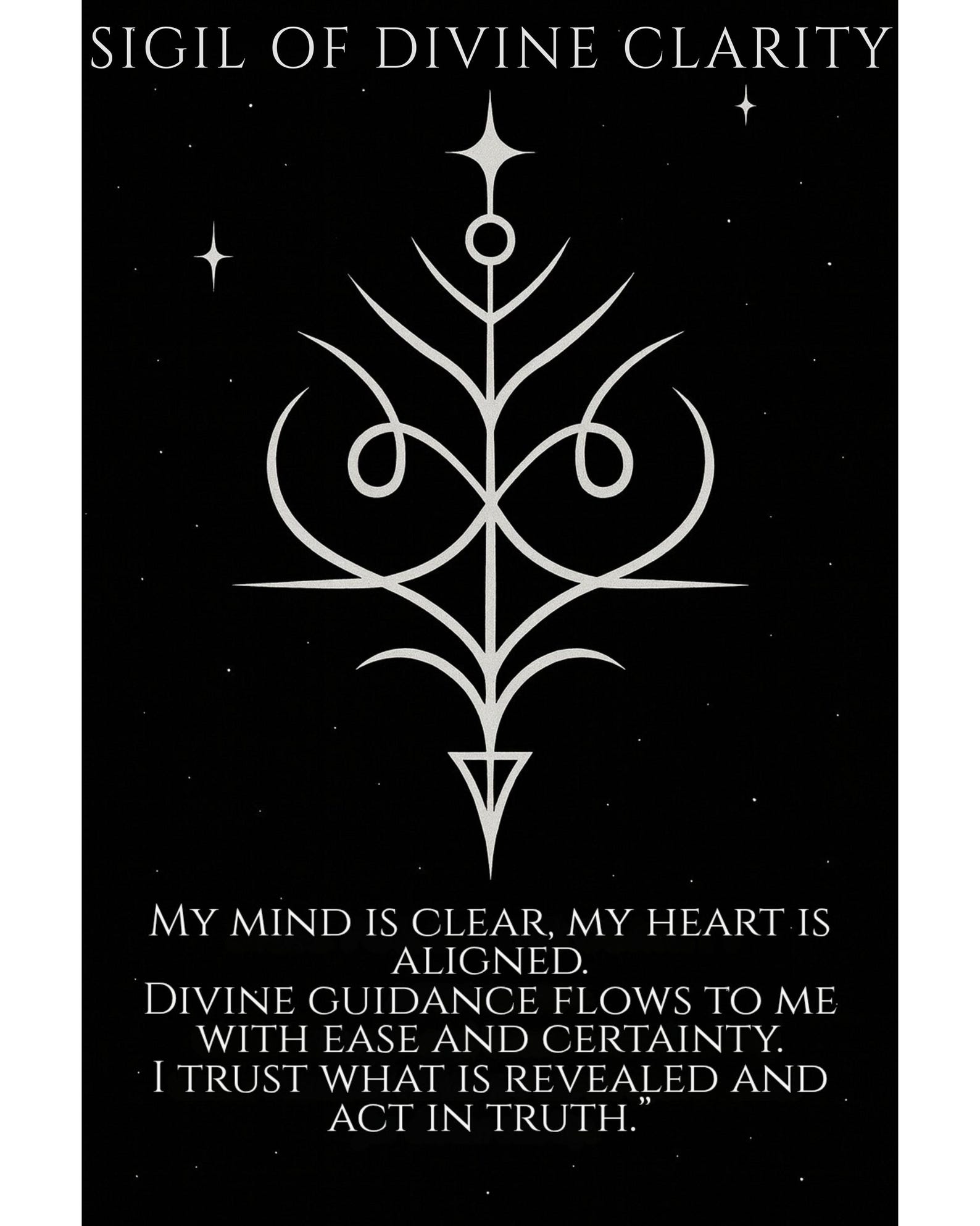 Sigil of Divine Clarity • Digital Sigil Art • Printable Spiritual ...
