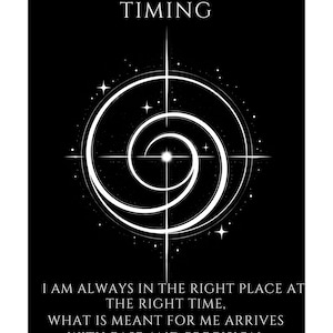 Sigil of Divine Timing • Digital Sigil Artwork • Printable Spiritual ...
