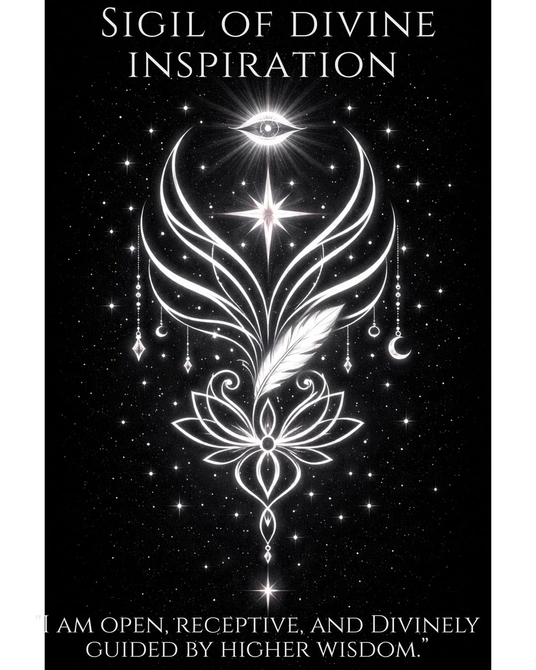 Divine Inspiration Sigil | Awaken Creativity and Intuition | Spiritual ...