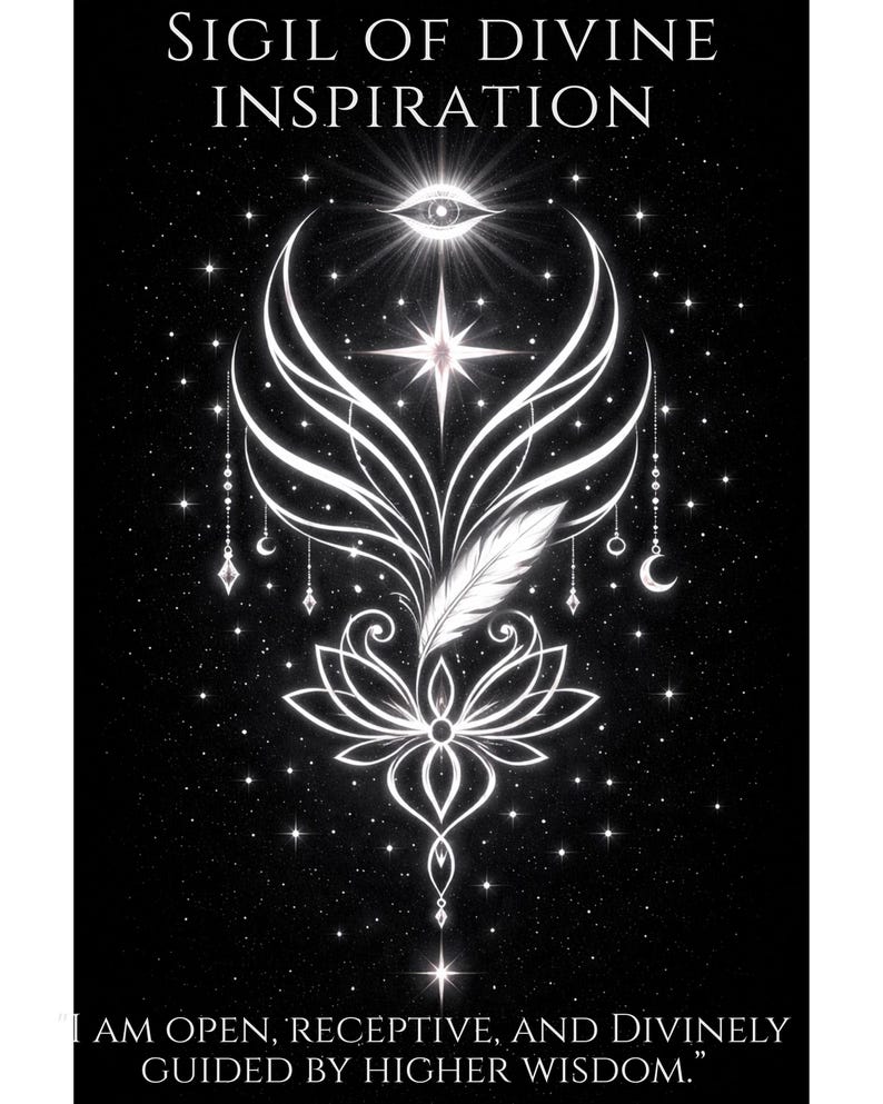Divine Inspiration Sigil | Awaken Creativity and Intuition | Spiritual ...