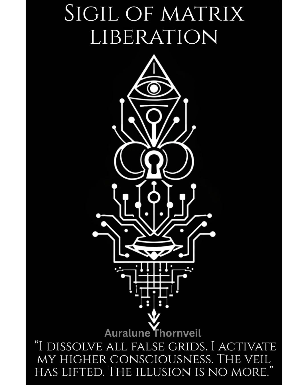 Matrix Liberation Sigil • Spiritual Awakening Tattoo • Manifestation ...