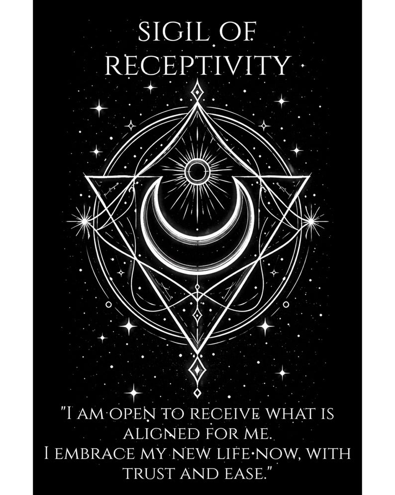 Sigil of Receptivity • Spiritual Symbol • Energy • Meditation • Soul ...