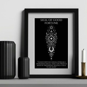 Sigil of Good Fortune - Manifestation Symbol for Luck and Favorable ...