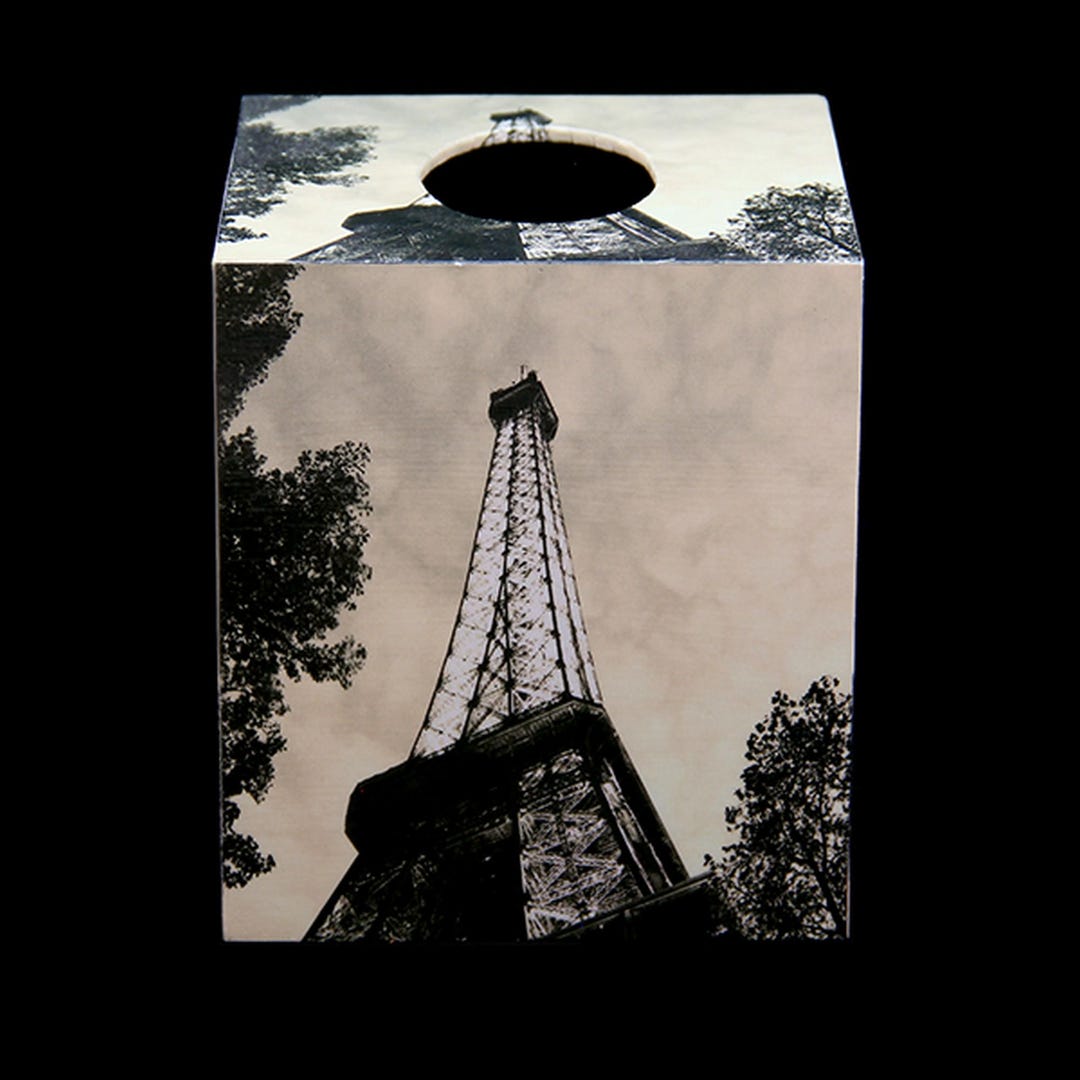 Tissue Box Cover the Eiffel Tower at Dusk - Etsy